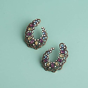 Crystal Dangle Drop Earrings Women Handmade Pendant Earrings Wedding Earrings