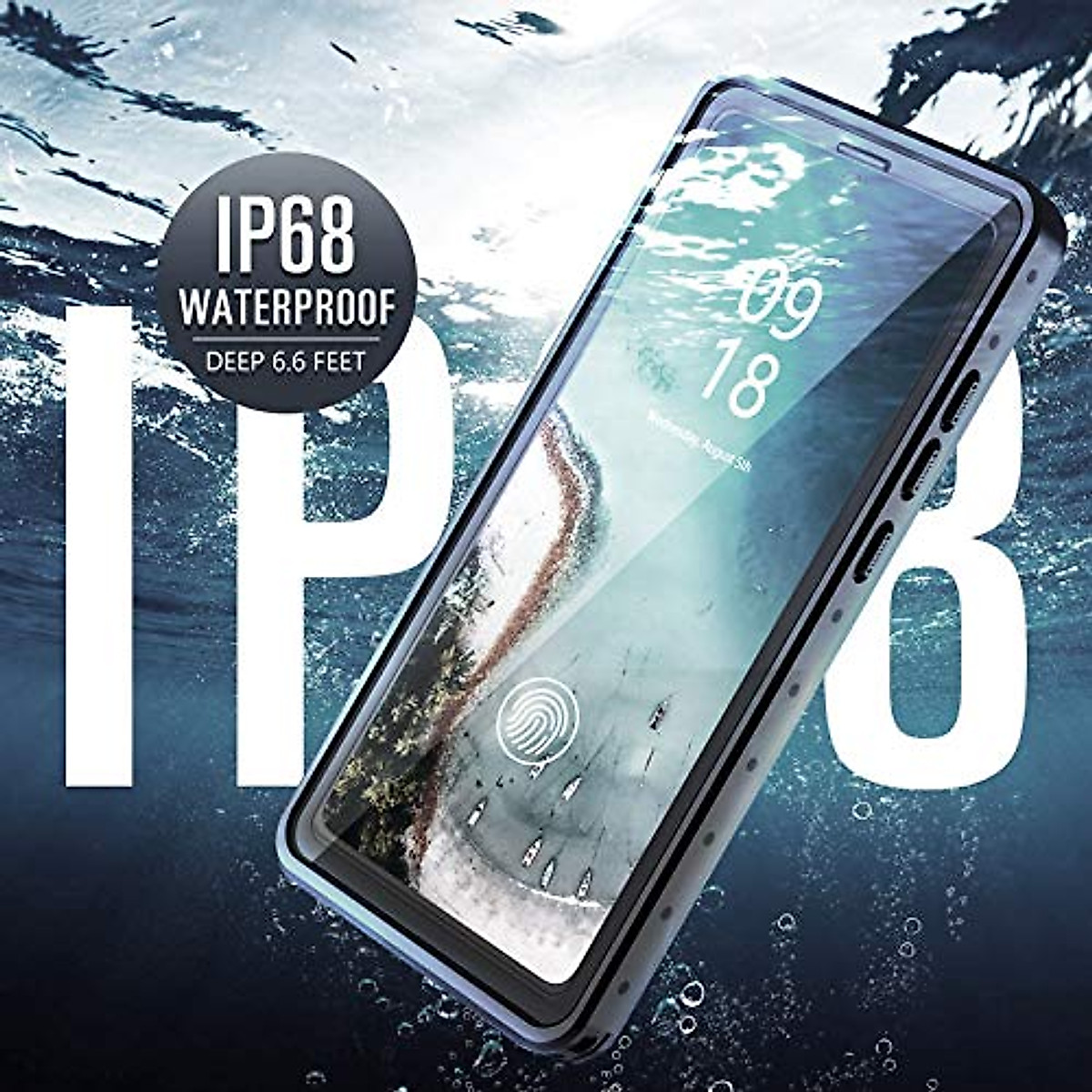 ANTSHARE for Samsung Galaxy Note 20 Case Waterproof, Built in Screen Protector 360° Full Body Heavy Duty Protective Shockproof IP68 Underwater Case for Samsung Galaxy Note 20 6.7inch