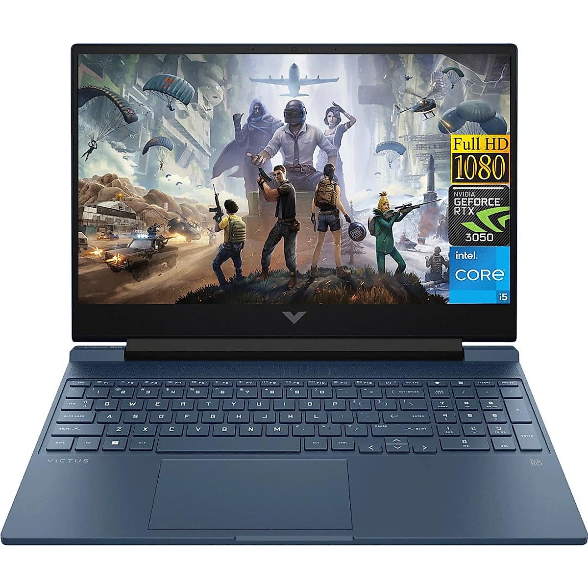 HP 2023 Newest Victus Gaming Laptop, 15.6" 144 Hz Display, Intel Core i5-13420H Processor, NVIDIA GeForce RTX 3050 Graphics, 16GB RAM, 512GB SSD, Backlit Keyboard, Windows 11 Home, Blue