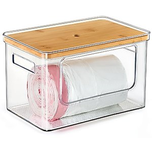 Spacemart Stackable Storage for Laundry Room Organization Extra Large Trash Bag Dispenser