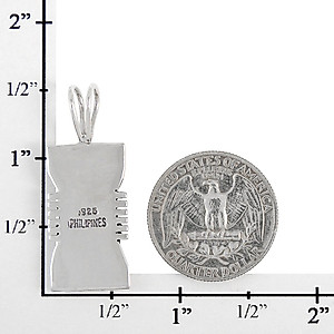 Turquoise & Gemstones Pendant Necklace in Sterling Silver 925 (Multi)