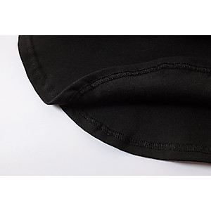 Infant Toddler Baby Girls Dress Pink Ruffle Long Sleeves Cotton (6-9m, Black)