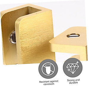 10 Pcs Glass Clip Bracket for Handrail Glass Metal Clamps Glass Bracket Shelf Clip Clamp for Glass Shelf Glass Shelf Holder Wall Mount Shelf Clamp Bracket for Staircase Glass Clamp