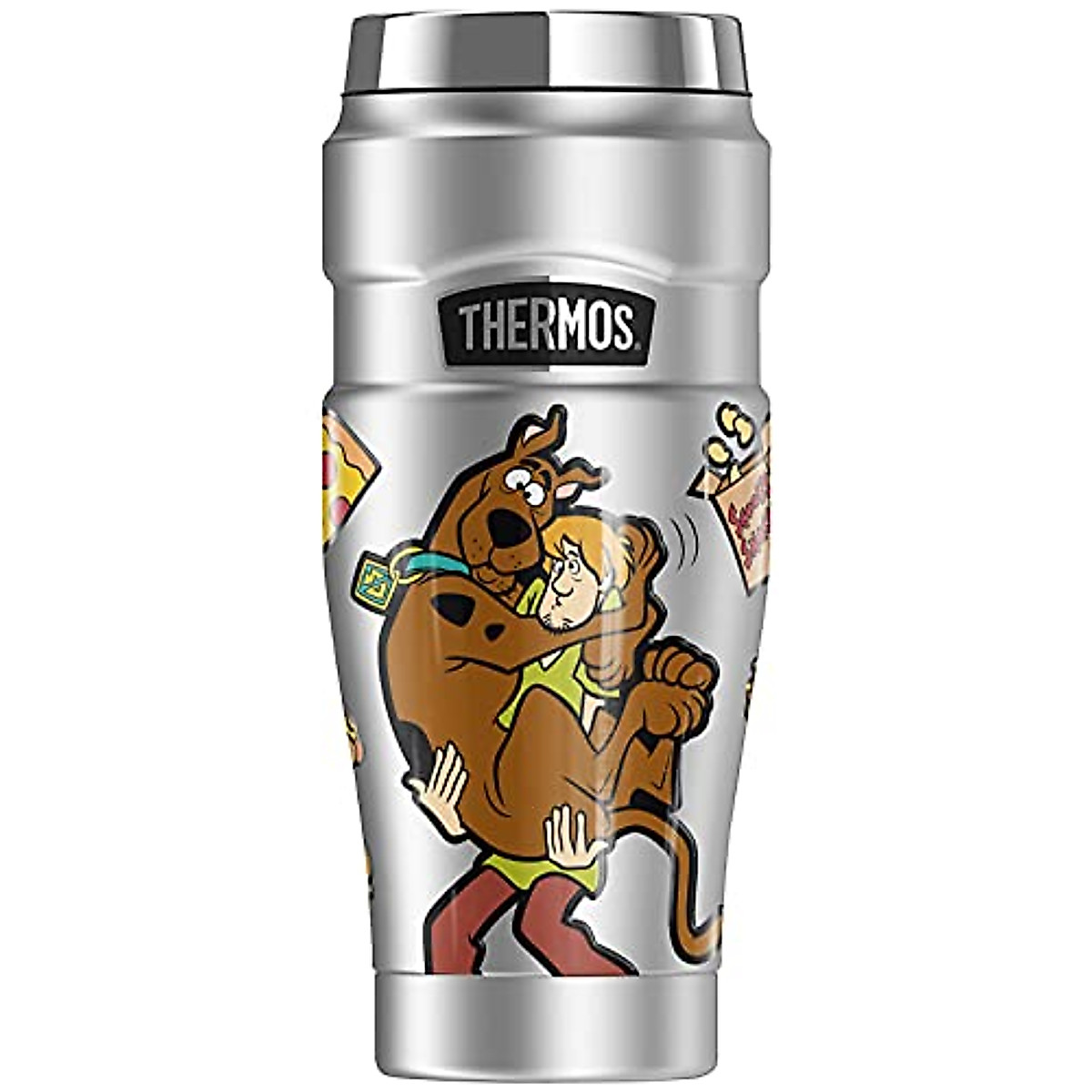 THERMOS Scooby-Doo Scooby And Shaggy Snacks STAINLESS KING Stainless Steel Travel Tumbler, Vacuum insulated & Double Wall, 16oz