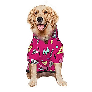 Retro Vintage 80s or 90s Pet Wear Hoodies Pet Dog Clothes Puppy Hoodies Dog Hoodies Costumes Pet Sweater M