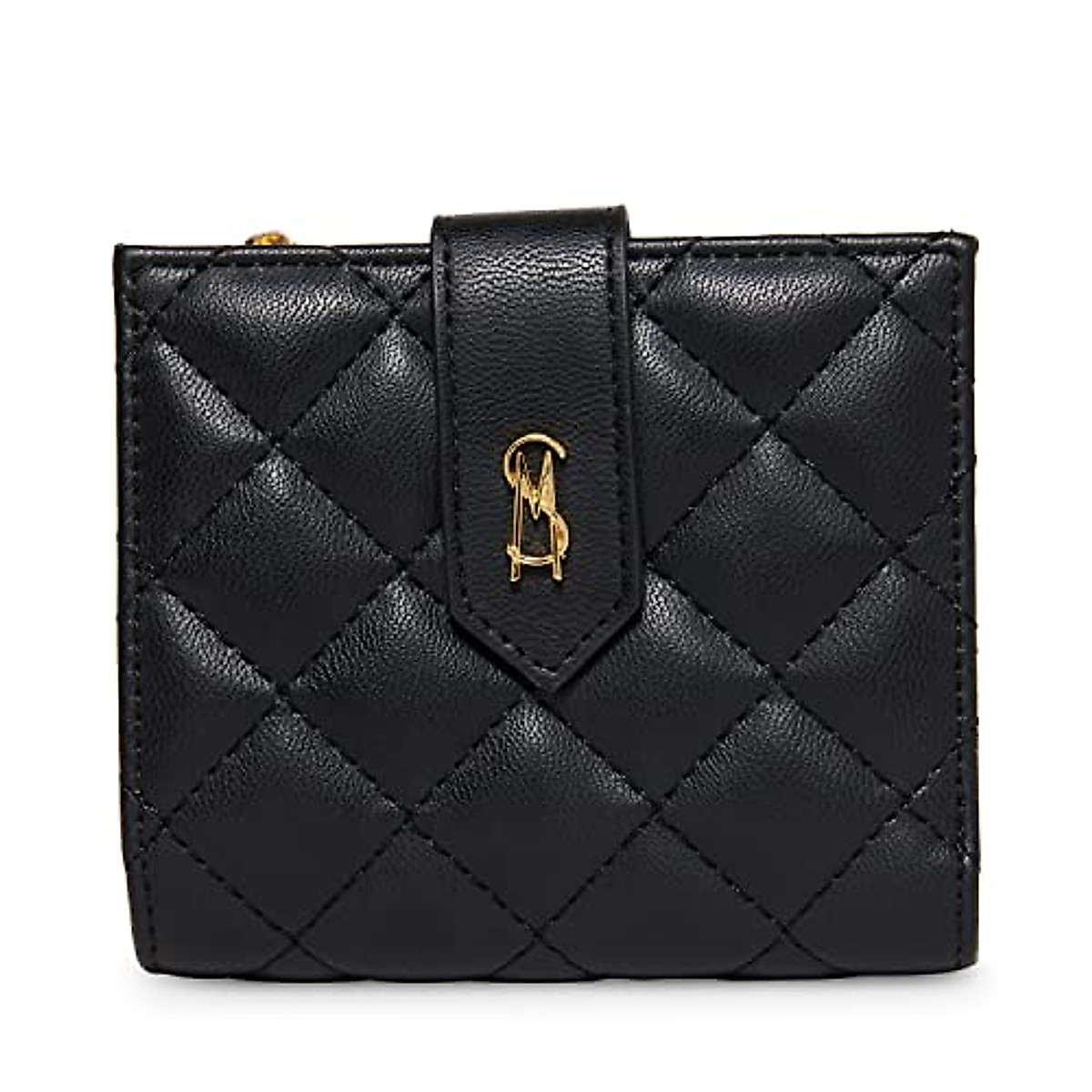 Steve Madden Womens Steve Madden JEM Bifold Card Case, Black, One Size US