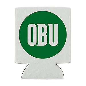 Oklahoma Baptist University Primary Logo Can Cooler - Drink Sleeve Hugger Collapsible Insulator - Beverage Insulated Holder