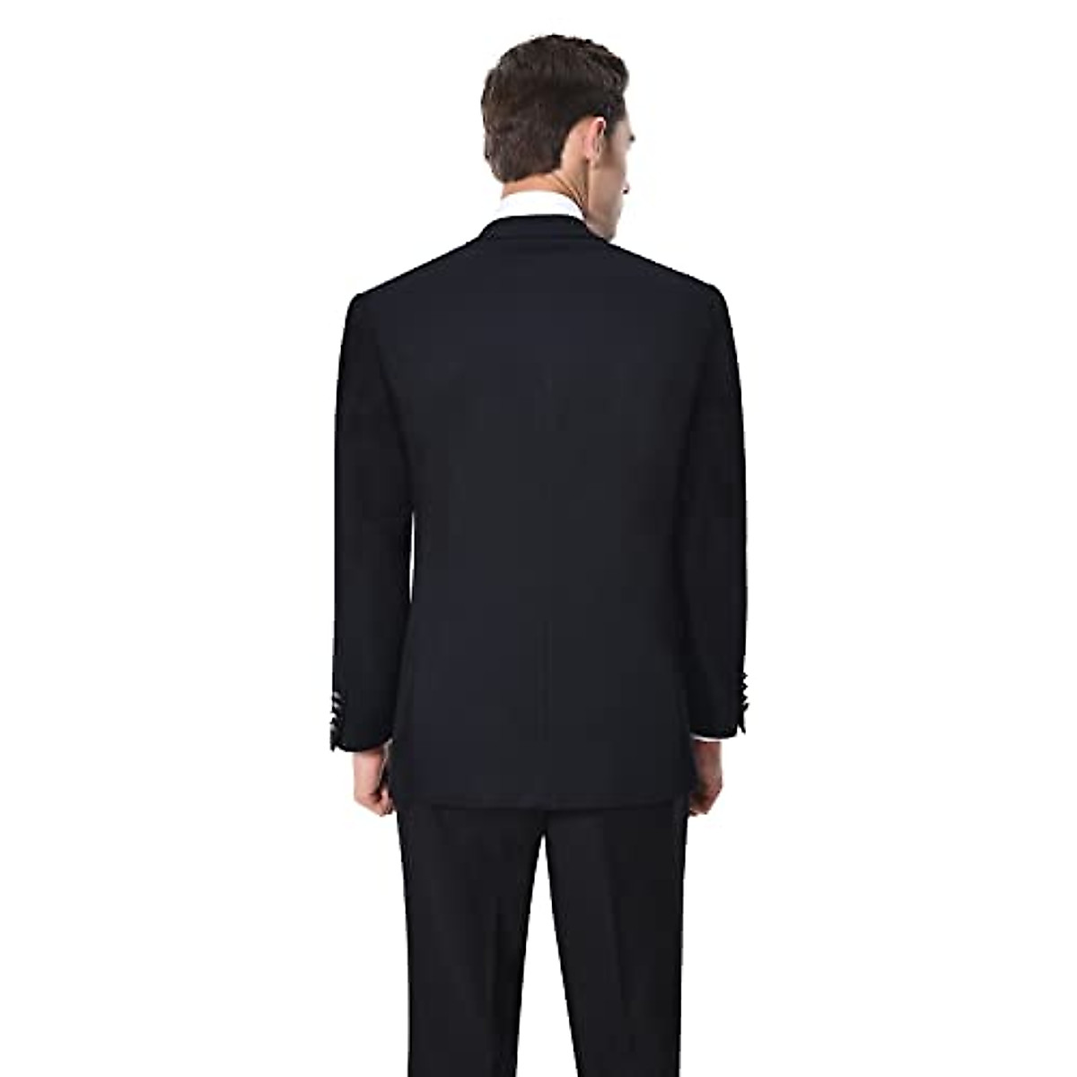 Men's Sport Coat Classic Fit 2 Button Stretch Blazer Suit Jacket Navy