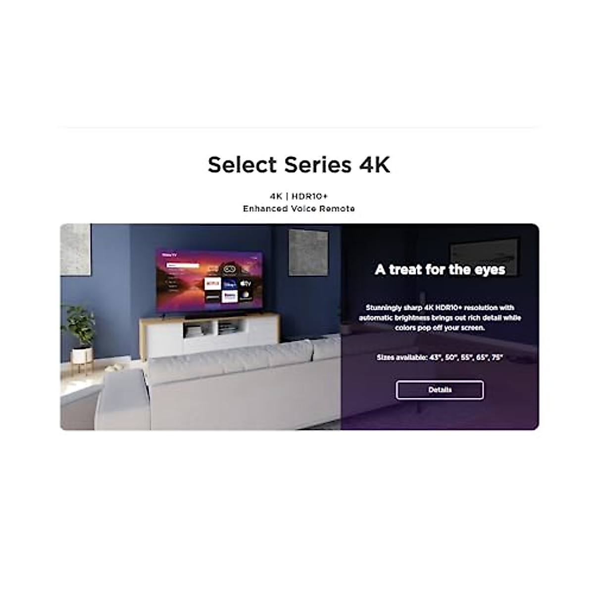 PHILIPS 55-Inch Class 4K 2160p Smart TV Led HDR10 120Hz Refresh Rate Roku TV Works with Siri Hey Google & Airplay 55PFL(Renewed)