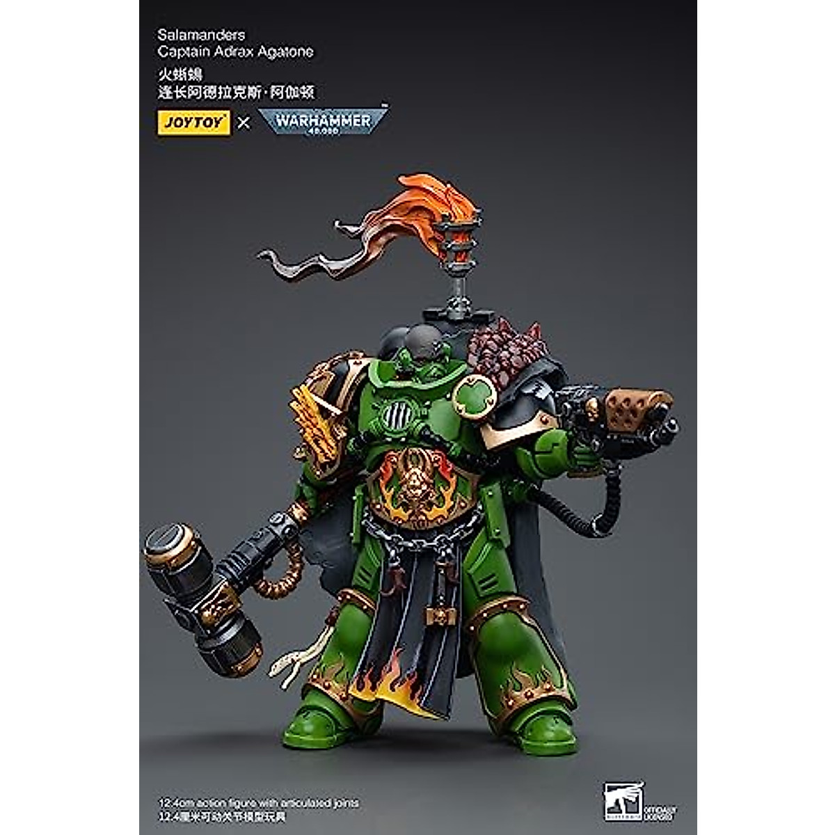 JoyToy Warhammer 40K: Salamanders Captain Adrax Agatone 1:18 Scale Action Figure
