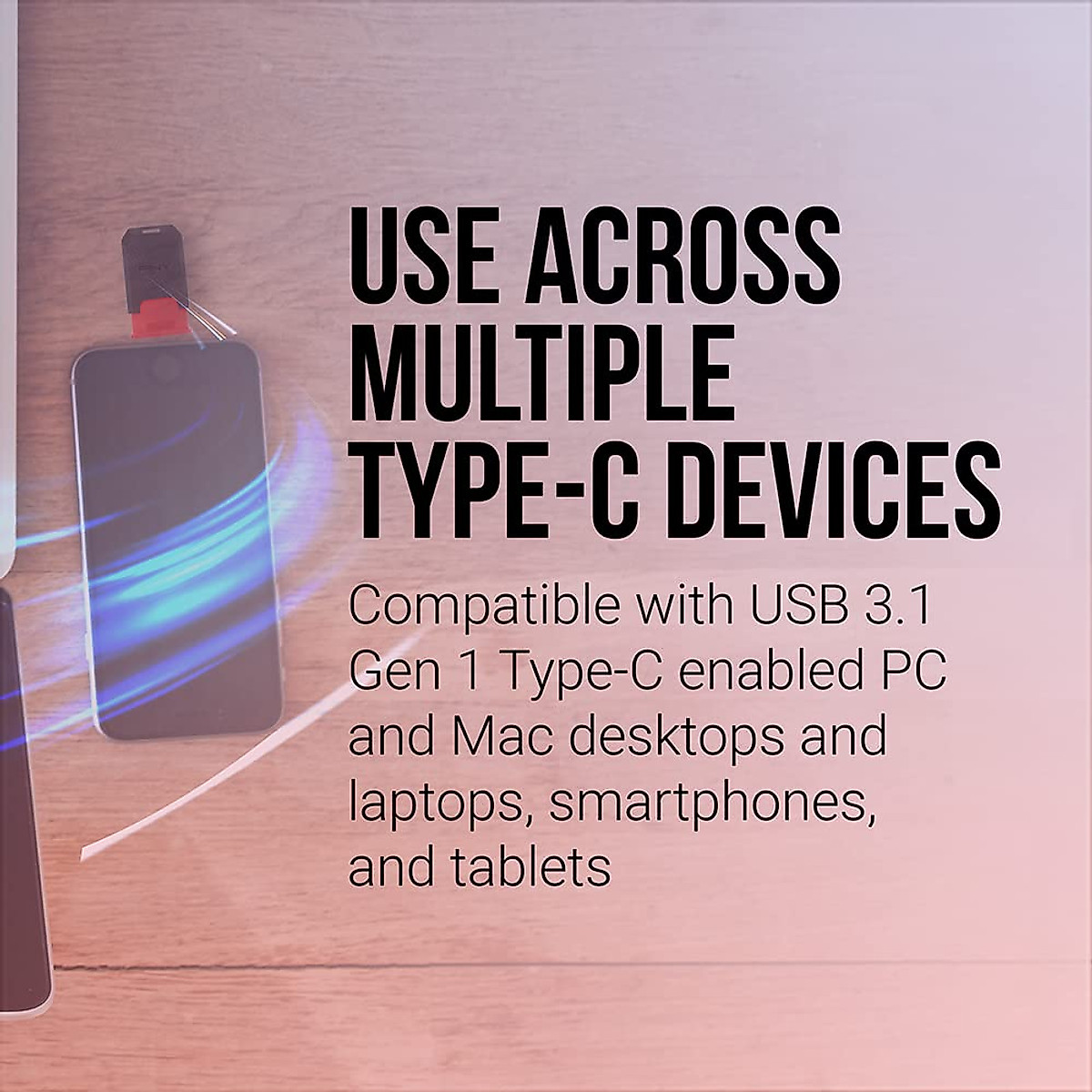 PNY 512GB Elite USB 3.1 Gen 1 Type-C Flash Drive - 130MB/s