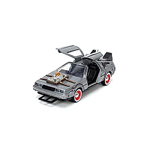 Jada Toys Back to The Future Part III 1:32 Time Machine Die-cast Car, Toys for Kids and Adults