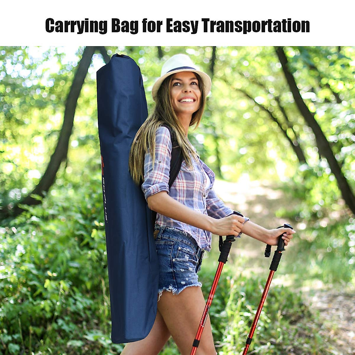 GYMAX Folding Camping Cot, Heavy Duty Portable Military Cot with Oxford Fabric, Foldable Camping Bed for Outdoor Camping Hunting Indoor Office Nap (Blue)