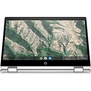 HP Chromebook x360 - 14b-ca0036nr 14" Touchscreen Intel Celeron N4000 1.1 GHz Intel UHD Graphics 600 4 GB RAM 32 GB eMMC Chrome OS BT Webcam Natural Silver (Renewed)