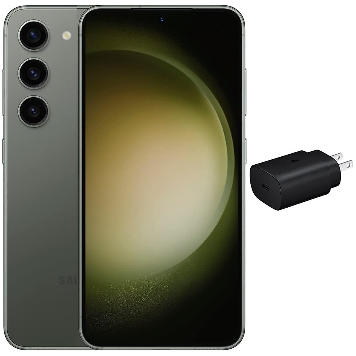 SAMSUNG Galaxy S23+ Plus 5G (256GB, 8GB) 6.6" AMOLED 2X, 50MP Camera, Global Volte (Fully Unlocked for AT&T, Verizon, T-Mobile, Global) S916U (w/ 25W Super Fast Charger, Green) (Renewed)