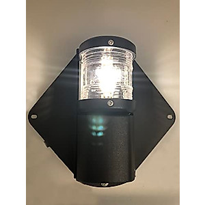 Pactrade Marine Waterproof LED Combo Masthead And Deck Light Vertical Mount For Sailboat Boats Up To 12M, G4 Type Bulb and LED Type