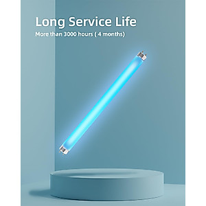 coospider-repta 4 Pack Bug Zapper Replacement Light Bulb 10W for 20W Indoor Bug Zapper, F10T8/BL Black Light Bulbs for Indoor Outdoor Mosquito & Flying Insect Zapper Lamp