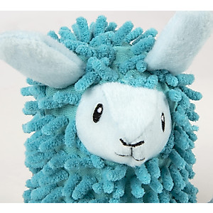 goDog Llamas Noodle Squeaky Plush Dog Toy, Chew Guard Technology - Blue, Small