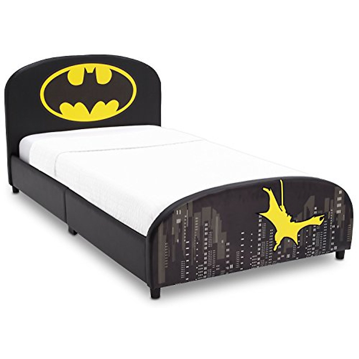 Delta Children Upholstered Twin Bed, DC Comics Batman