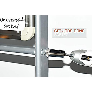 Universal Socket, Self-adjusting Socket Fits Standard 1/4'' - 3/4'' Metric 7mm-19mm, Adapter Socket for Wrench Ratchet & Power Drill, Tools Gifts for Men Him Husband Dad Father DIY Handyman Women