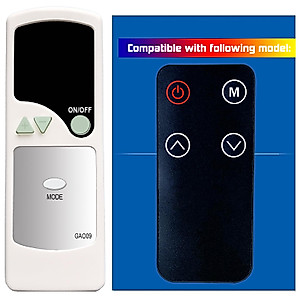 XINJISHIMIN Replacement for Scott Living Greentouch Electric Fireplace Heater Remote Control 1177FM-23-244 1031290 2320C-PB SP2320PB-001 1164FM-23-202 1279098