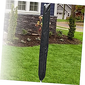 Alipis Clothes Drying Rack Cover Zipper Foldable Drying Rack Outdoor Drying Rack Laundry Racks for Drying Clothes Laundry Drying Rack Rotary Washing Line Cover Umbrella Cover