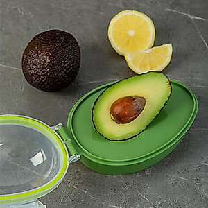 Lynetoo Avocado Saver Keeper Container Storage Box Holder Crisper Reusable with Pit Storage for Refrigerator 1Pcs