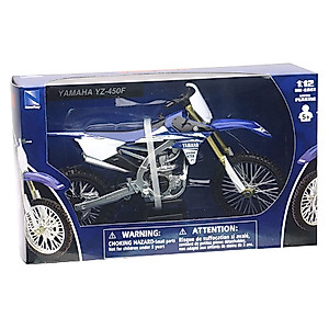 New-Ray Motorcycle Yamaha YZF 450 2017 Miniature Scale 1/12°, 57983, Multicolor