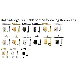 Esnbia Replacement Pressure Balance Shower Cartridge for ZST Series, 1 Pcs