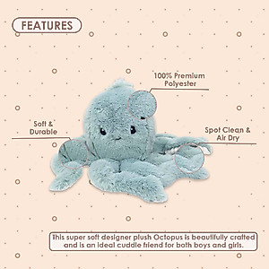 MON AMI Oda The Octopus Stuffed Animal Toy – 11”, Octopus Plush, Use as Toy or Nursery Room Décor, Great Gifts for Kids of All Ages, Ocean Animals