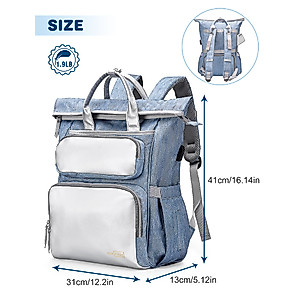 Diaper Bag Backpack, Large Baby Bag, Multi-Functional Travel Back Pack, Waterproof Maternity Nappy Bag Changing Bags with Insulated Pockets Stroller Straps