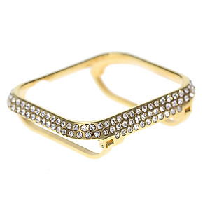 HJINVIGOUR Bling Luxury Rhinestone Crystal Diamond Protective Cover Case Bezel Compatible Apple Watch Series 4 5 6 SE 40mm 44mm Series 3 2 1 38mm 42mm