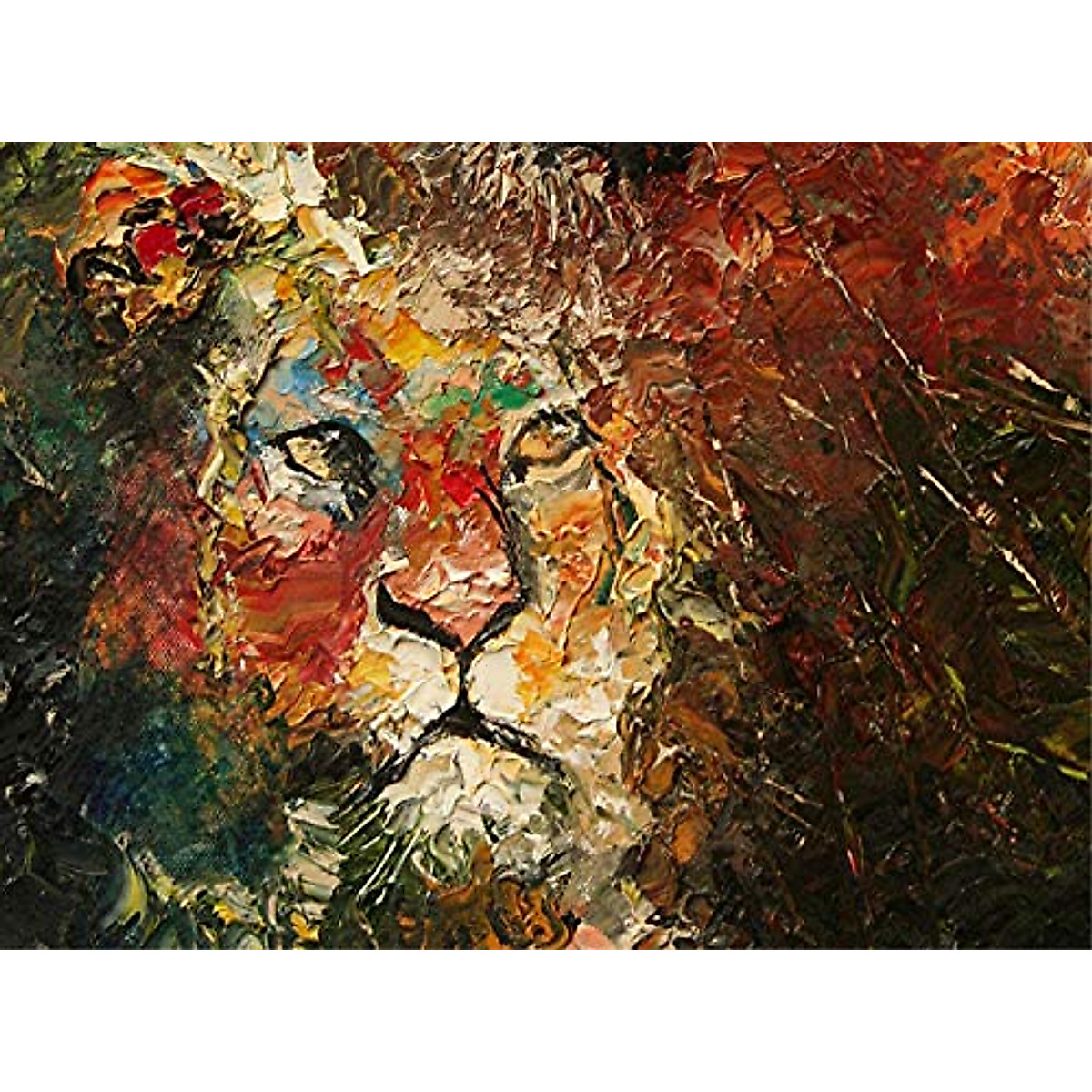(SOLD) Kaitiaki ❤ - NEW FOR 2019 The pride guardian lion by internationally renown painter Andre Dluhos
