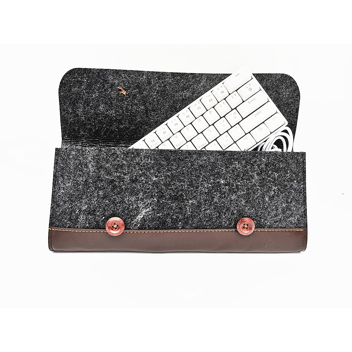 MECHKYP Keyboard Case Travel Bag Game Keyboard Storage for Mechanical Gaming Keyboards 60%/87 TKL/104/108 (S (60% keyboard up to 13.8inch))