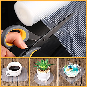 2 Rolls Non-Slip Shelf Liner Non Adhesive Cabinet Liners 18 Inch x 16.4 ft EVA Kitchen Liner Drawers Shelf Liner Washable Oil-Proof for Kitchen Cabinet, Shelves, Refrigerator, Storage, Desks