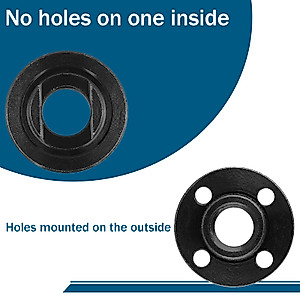 Bokwin 3 Set Angle Grinder Flange Nut 5/8 Inch Inner Outer Flange Lock Nut Compatible with Black & Decker Dewalt Ryobi Milwaukee Makita 224399-1 193465-4 224568-4 Parts