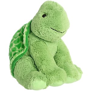 Aurora® Cuddly Turtle Stuffed Animal - Cozy Comfort - Endless Snuggles - Green 14 Inches