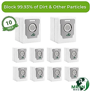 MRHN Vacuum Bags for iRobot Roomba Bags - 10 Pack for iRobot Vacuum Bags i & s & j Series, Roomba Bag Replacement Parts for iRobot Vacuum Bags