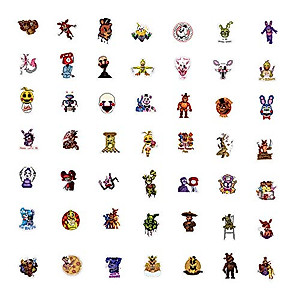 100PCS FNAF Stickers｜ Aesthetic Vinyl Waterproof Sticker for Car Motorcycle Bicycle Luggage Decal Laptop Terror Game Stickers