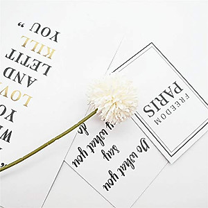 SHINE-CO LIGHTING Artificial Chrysanthemum Ball Flowers Hydrangea Arrangement Bouquet 10pcs Present for Friends Decor for Home Office Coffee House Parties and Wedding (Milk White)