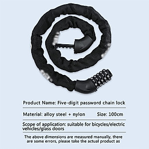 Bicycle Locks Heavy Duty Anti Theft Bike Lock Bike Lock Chain Combination,Bike Chain Lock Bicycle Locks,Bicycle Locks Heavy Duty Codes Cycle Chains,Cycling Moto Door Gate Fence