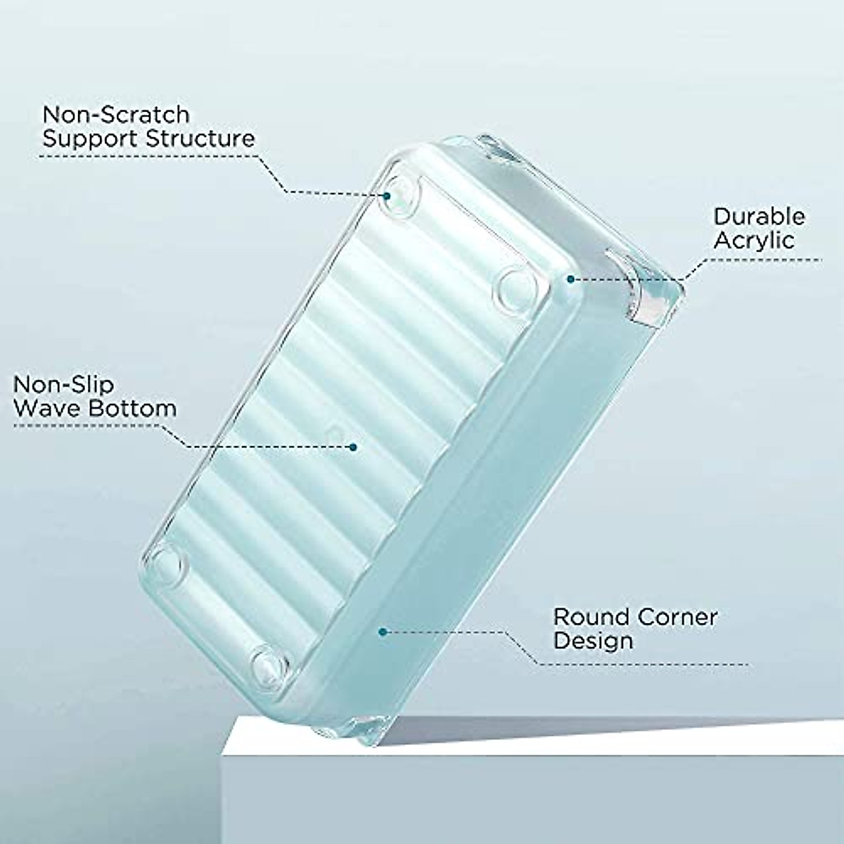 Puroma 24Pcs Desk Drawer Organizer 5-Size Versatile Vanity Desk Drawer Storage Bins and 31Pcs Desk Drawer Organizer Trays, Drawer Organizers Bathroom Drawer Dividers for Makeup, Jewelries and Gadgets