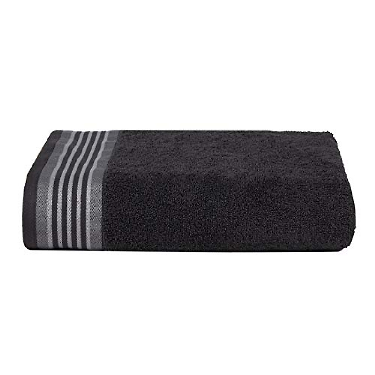 CASA COPENHAGEN Designed in Denmark 550 GSM 2 Large Bath Towels 2 Large Hand Towels 2 Washcloths, Super Soft Egyptian Cotton 6 Towels Set for Bathroom, Kitchen & Shower - Granite Grey & Mirage Grey