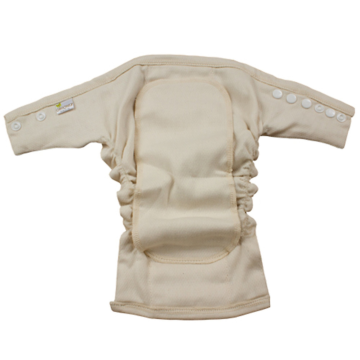 Osocozy Two Sized Fitted Cloth Diaper - Soft, Durable and Absorbent 100% Cotton Birdseye Weave Material. Easy to Use Snap Closures. Size 1 Fits 7-18 lbs.
