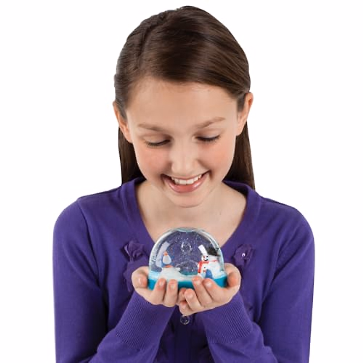 Creativity for Kids Make Your Own Holiday Snow Globes - Holiday Crafts for Kids, Create 3 DIY Snow Globes, Christmas Activities for Kids Ages 6-8+