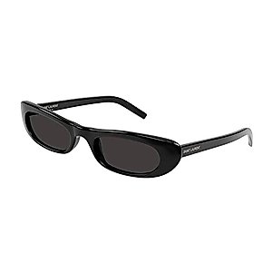 SAINT LAURENT Women's SL 557 Shade Sunglasses, Black-Black-Black, One Size