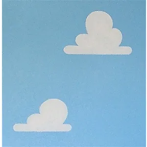 Cloud Stencil Set for Wall Decor: Reusable Stencils for a Kid’s Toy Story Room or Andy’s Room Nursery, 2-Pack Includes 1 Large and 1 Small Cloud Stencil