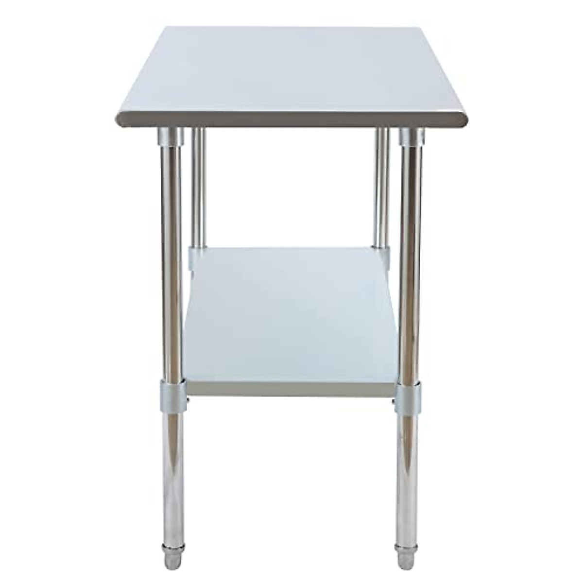 Stainless Steel Work Table w/Undershelf,30" x 18" inch Commercial Kitchen Work & Prep Table for for Restaurant, Home and Hotel.