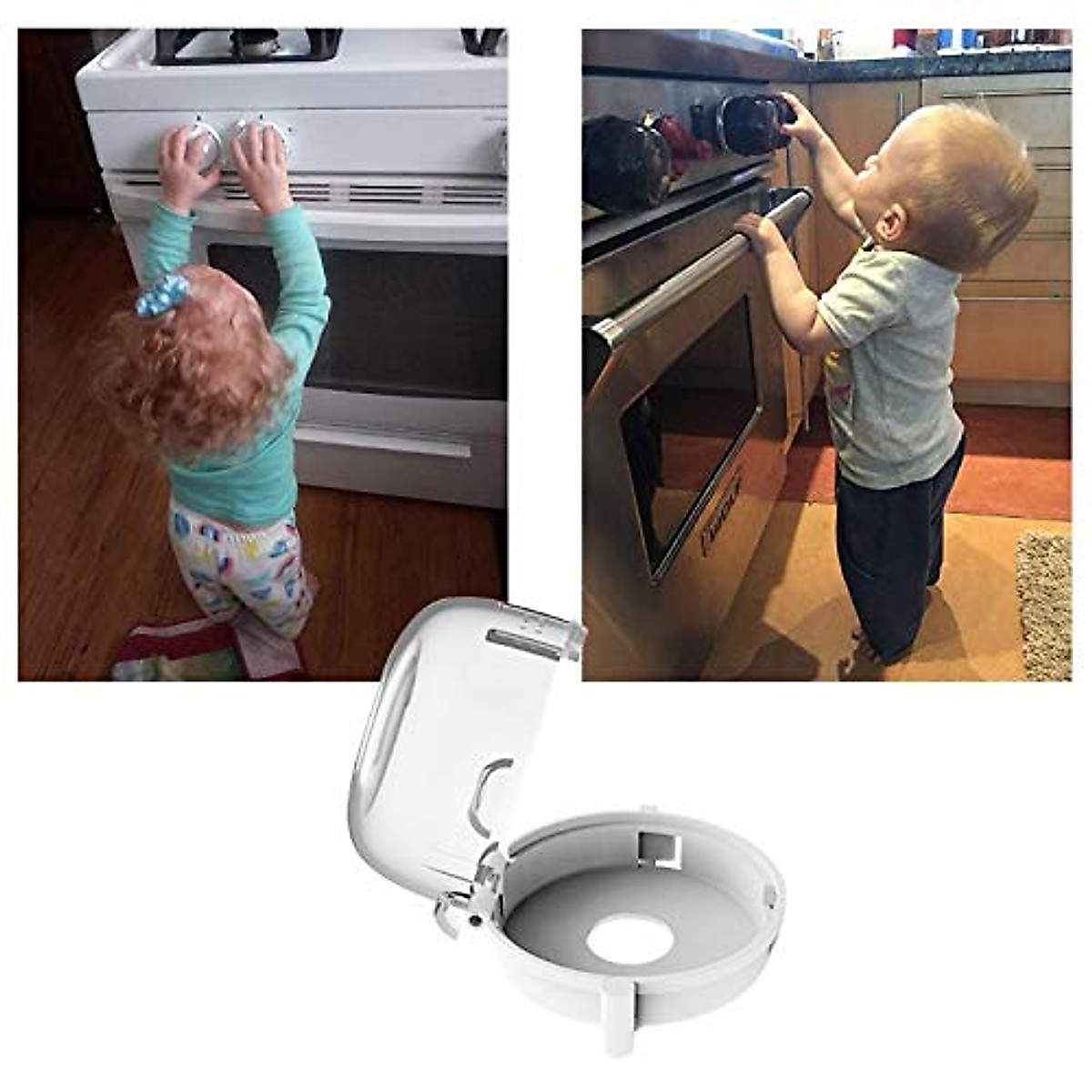 4 Pack Kids Stove Knob Covers Gas Shield Protection Locks for Kids Safe Proof Universal Guard Cooker Oven Switch Toddler Control Kitchen Protector