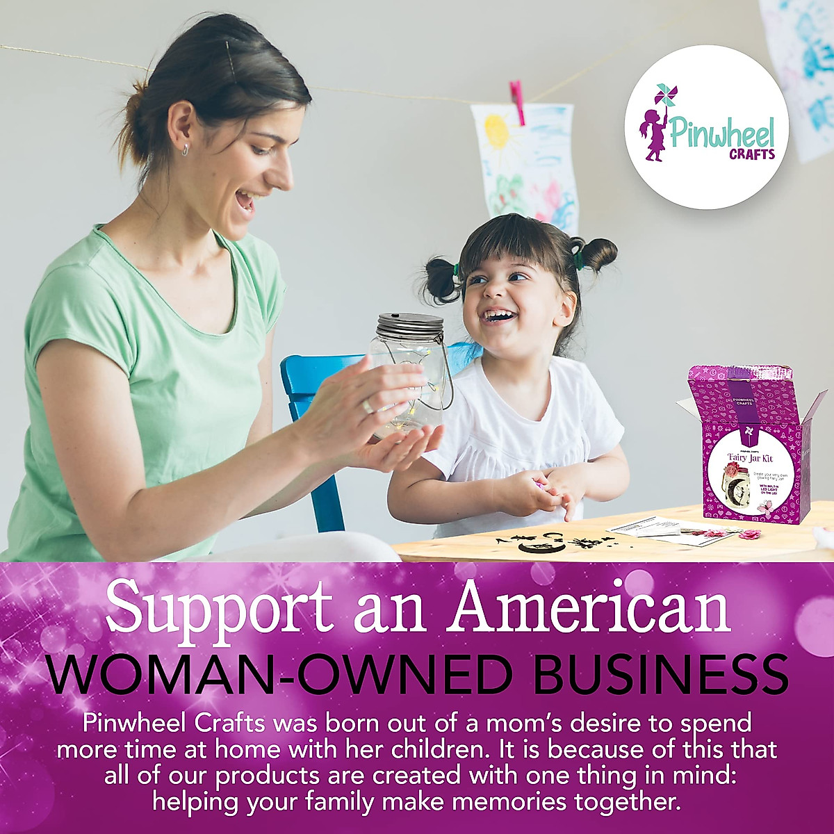 Unicorn Pillow Kit & Fairy Jar Kit Bundle - Fun DIY Arts and Crafts Project for Kids Ages 6 7 8 9 10 11 12 - Great Gifts for All Occasions